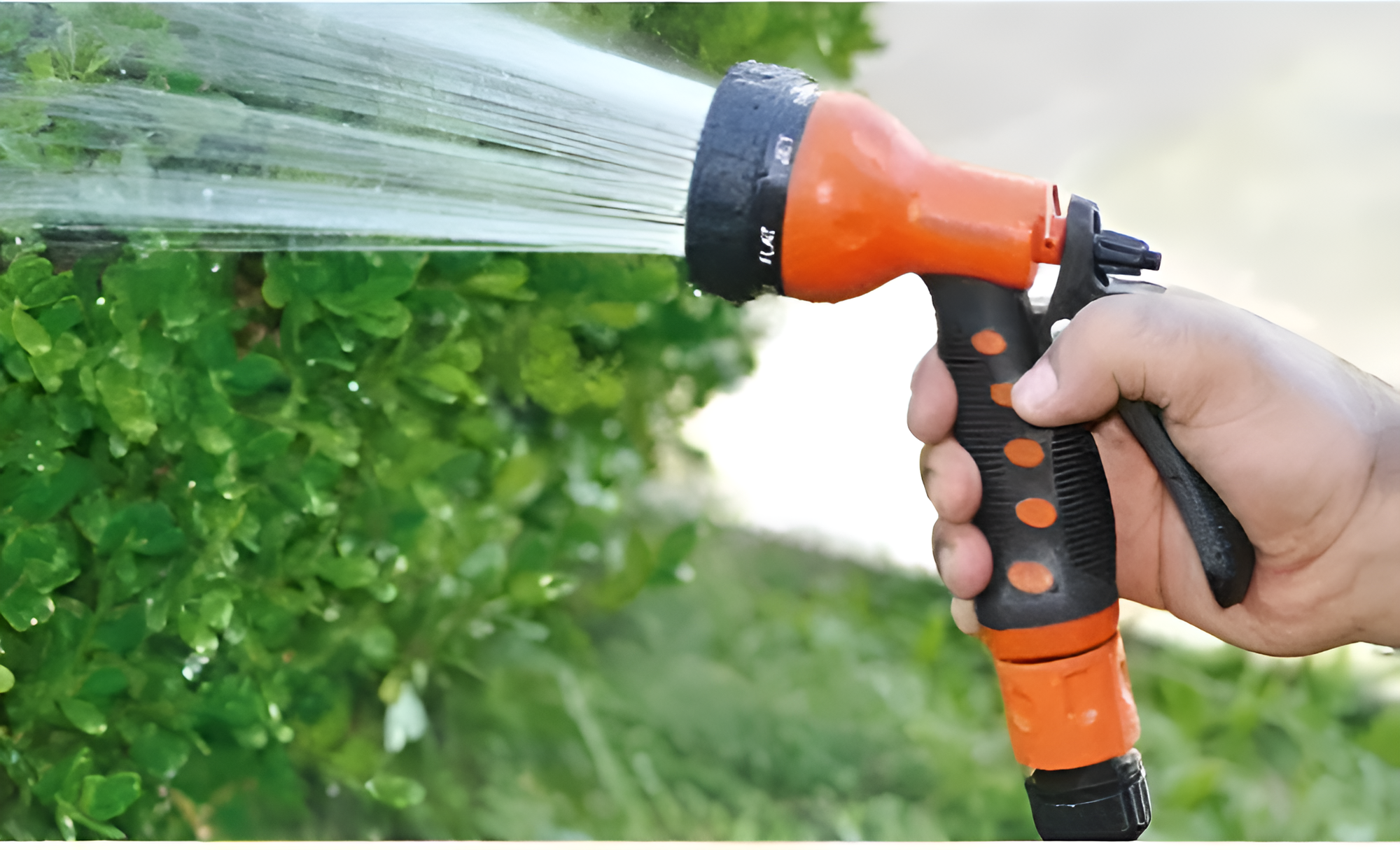 Распылитель поливочный, 7 видов струй, регулировка напора, пластик