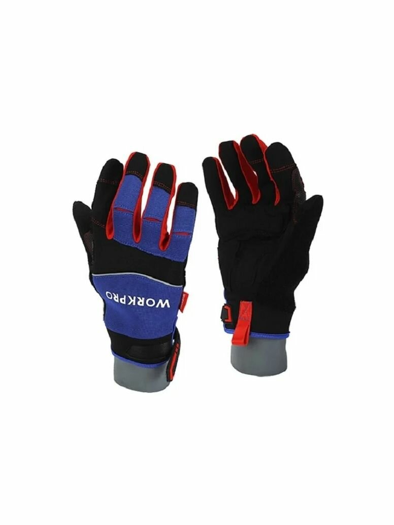 Перчатки для сборочных работ "WORKPRO" усиление ладони, для сенсорных экранов, размер XL WP371002