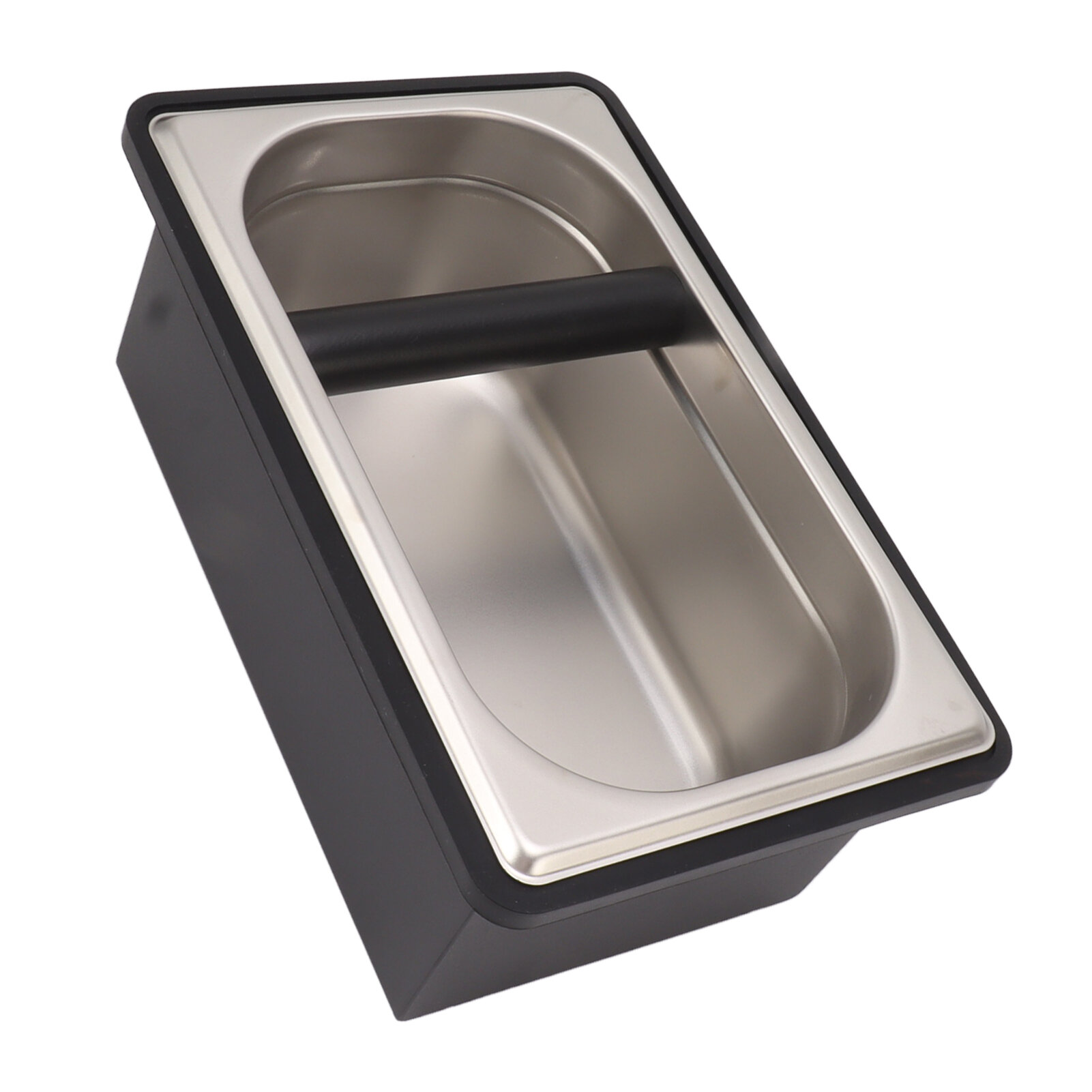 Резиновая коробка для кофе со съемным контейнером из нержавеющей стали для кафе-бара L