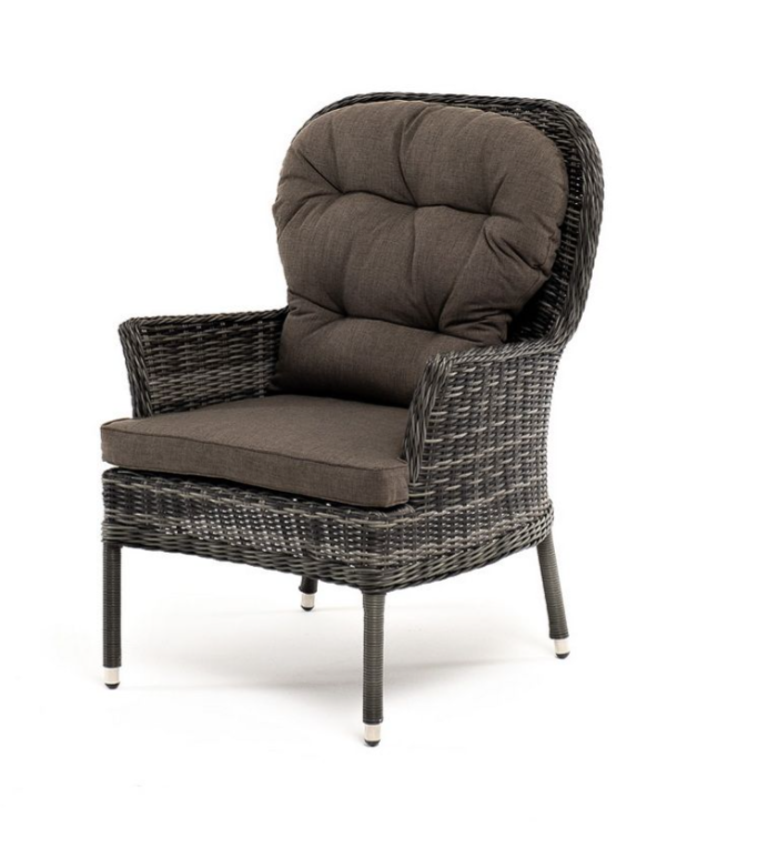 Кресло 4sis Алиса Графит с подушками Размеры: Высота 1000мм Глубина 720мм Ширина 760мм