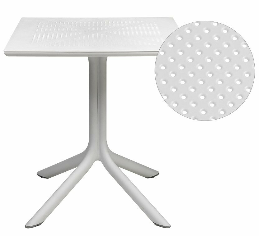 Стол пластиковый обеденный Nardi Clip 70 Белый 9585697005