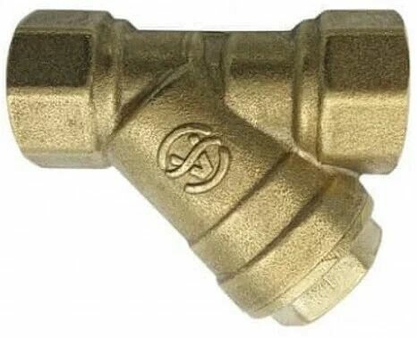 Фильтр магнитный сетчатый Y-образный латунь Ду 15 Ру20 1/2" ВР с отверстием под пломбу Aquasfera 4006-01