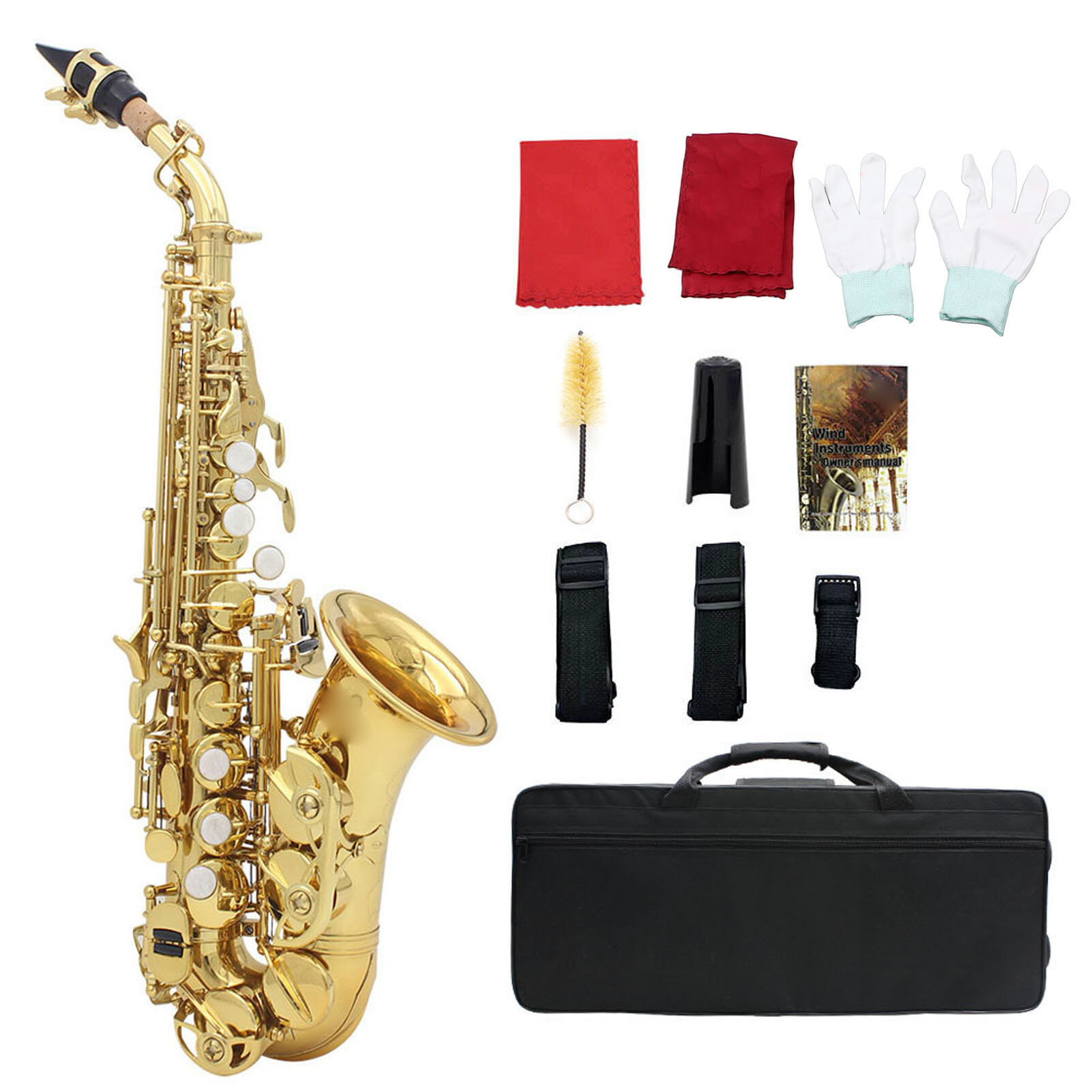 Детский саксофон B плоские латунные сопрано набор инструментов Sax Sax