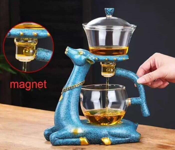 Чайник заварочный, чайник гунфу Нефритовый олень, для пуэра, с клапаном