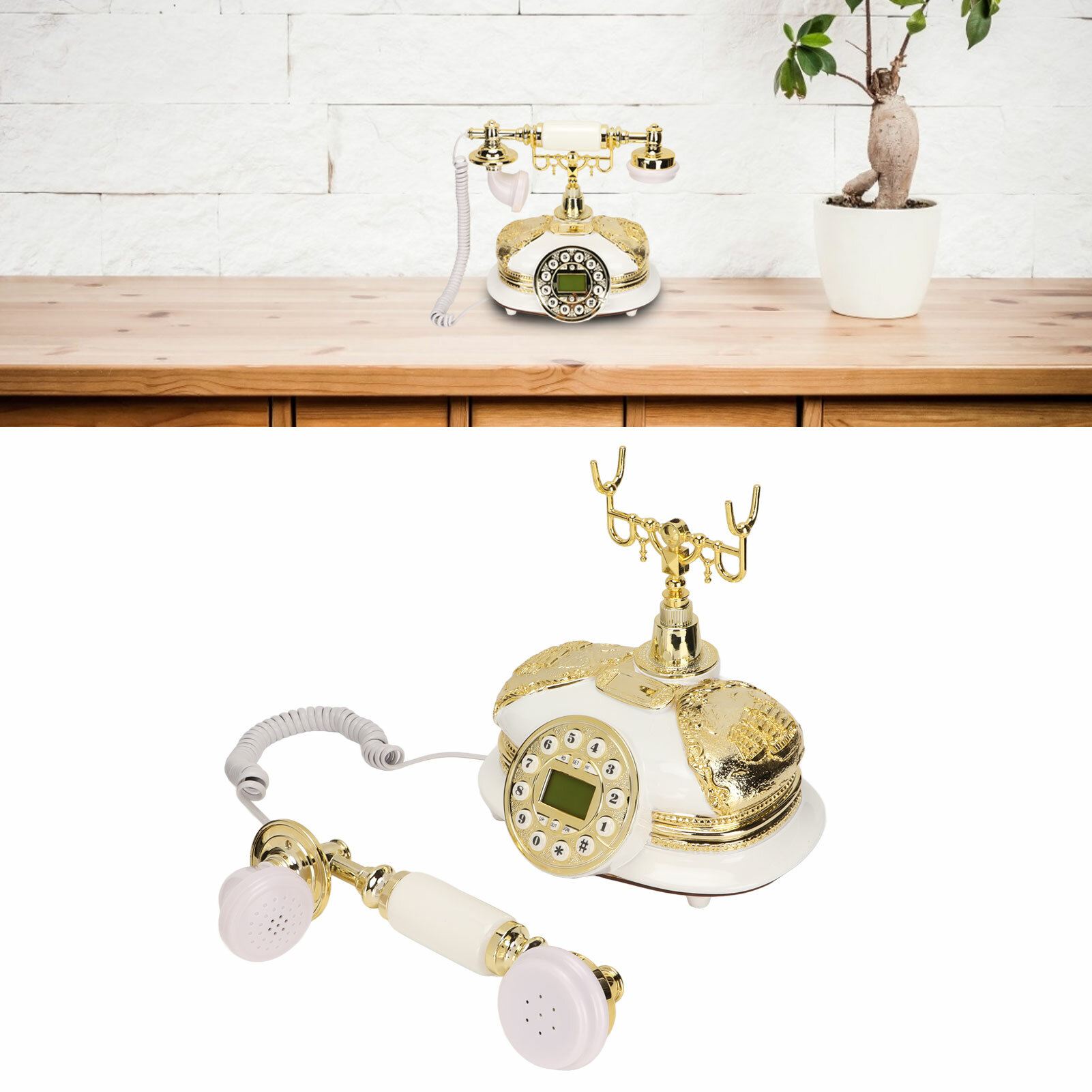MS 5600B Проводной телефон в стиле ретро для дома, офиса, отеля Стационарный телефон в стиле ретро с классическим декором