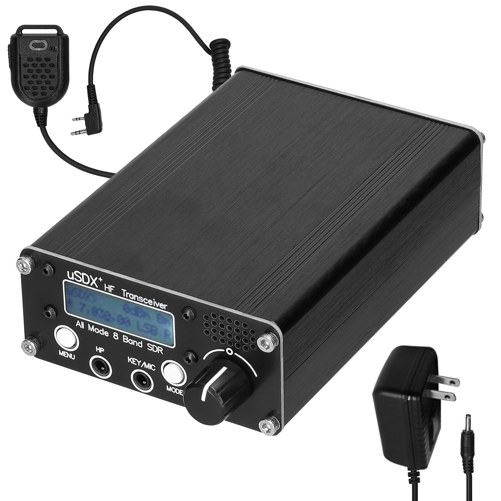 USDR uSDX+ Plus V2 10/15/17/20/30/40/60/80 м 8-диапазонный SDR-трансивер для всех режимов работы, высокочастотный SSB QRP с BNC-разъемом для антенны
