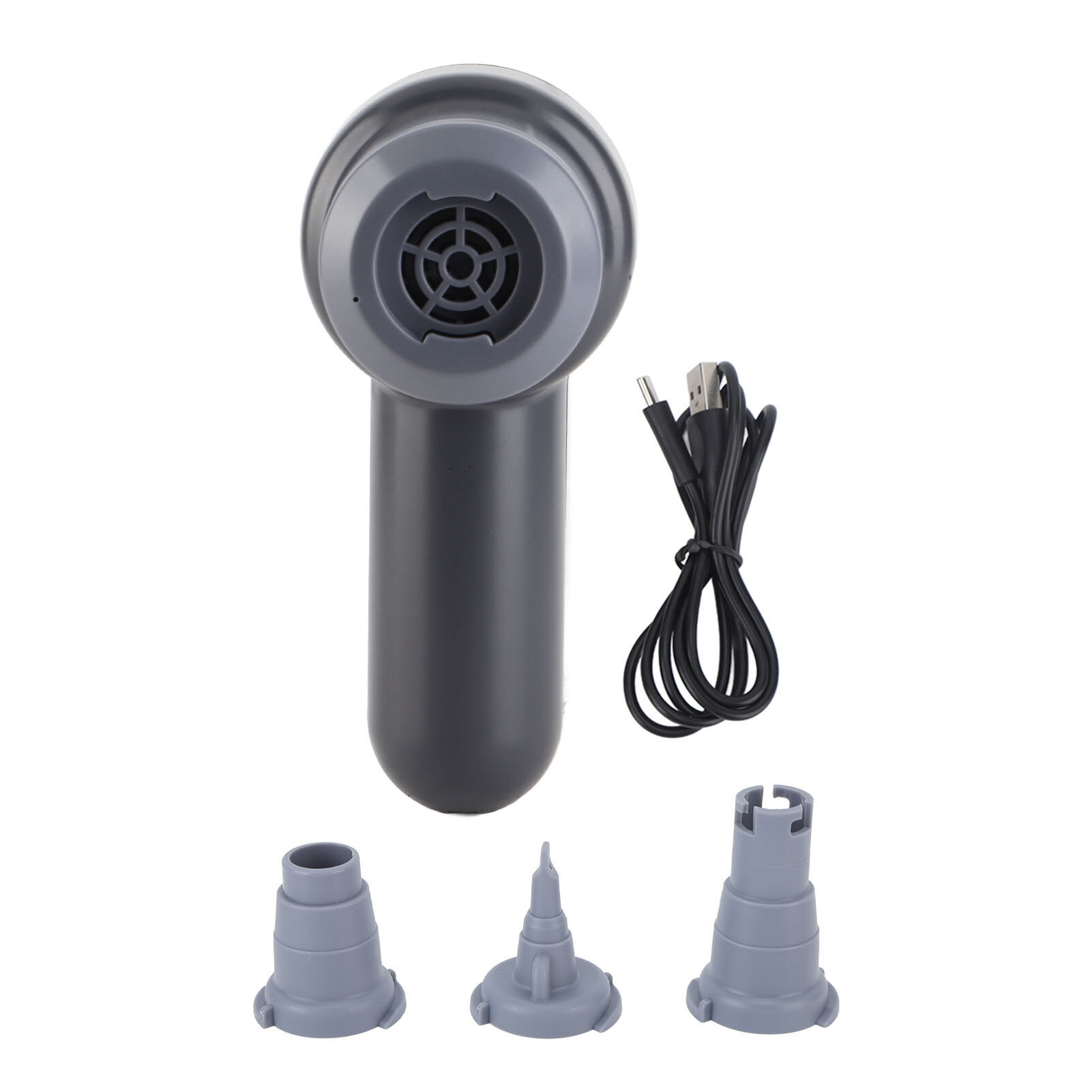Беспроводной электрический воздушный насос, портативный, быстрозаполняемый, с 3 насадками для бассейна, надувных игрушек, надувных лодок, быстрозаряжаемый аккумуляторный насос