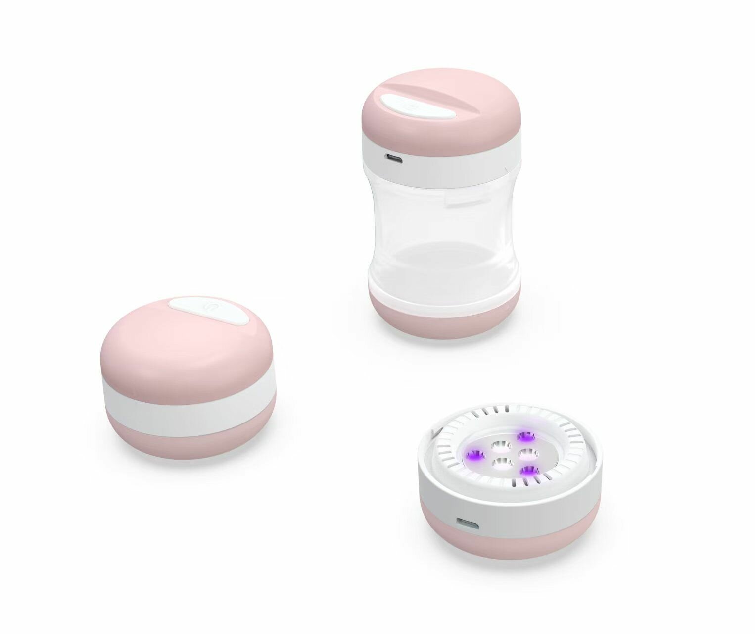 Портативный УФ-стерилизатор 2-в-1 для бутылочек, сосок, игрушек, посуды 2 режима (6 мин / 1 мин) Для дома и путешествий USB/батарейки