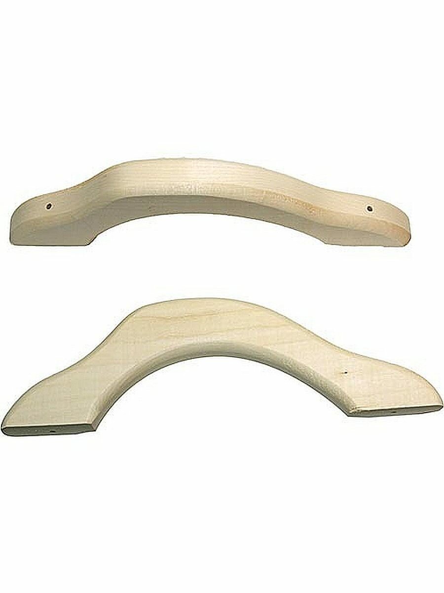 Ручка дверная Б-5 (2 шт.) для бани и сауны, натуральное дерево (липа)