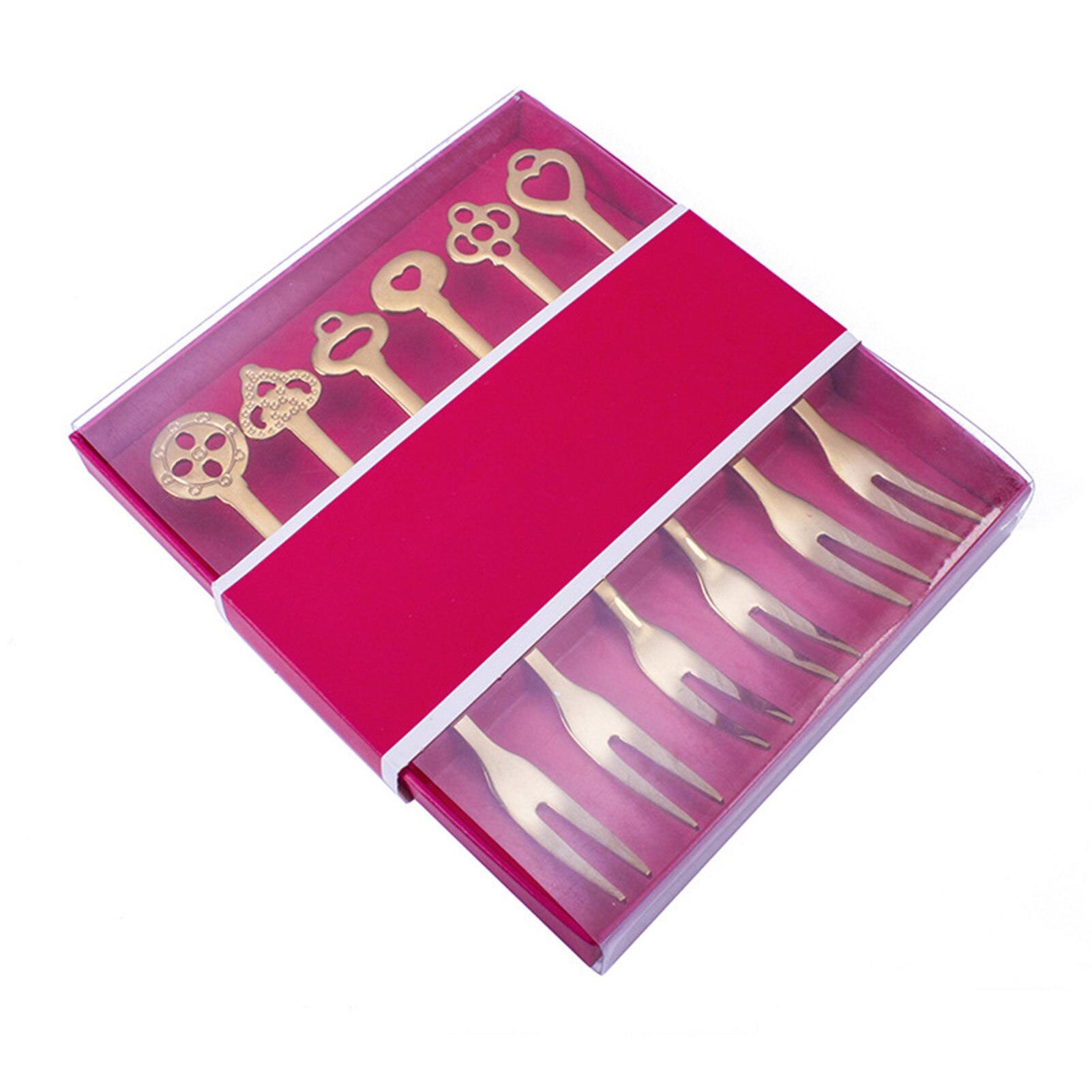 5 шт вилки для фруктов из нержавеющей стали с 2 зубцами маленькие вилки из нержавеющей стали для коктейля закуски десерта вечеринки gold