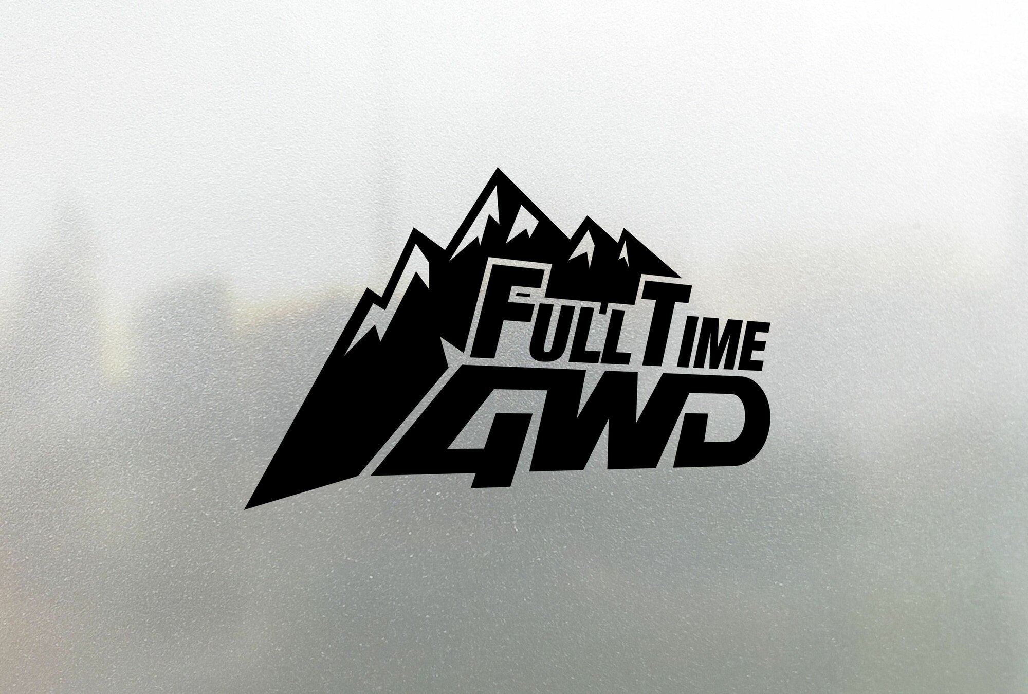 Наклейка на авто Full Time 4WD 25x14