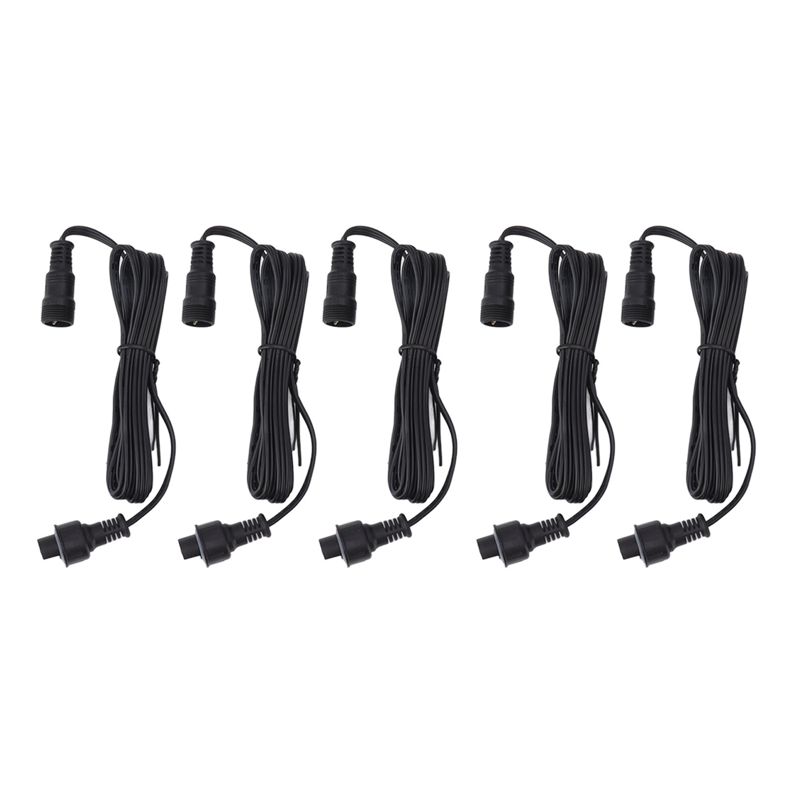 5 шт, 4,9 фута, удлинительный кабель для палубного освещения, IP67, водонепроницаемый удлинитель с 3-контактными разъемами «папа» и «мама» для улицы