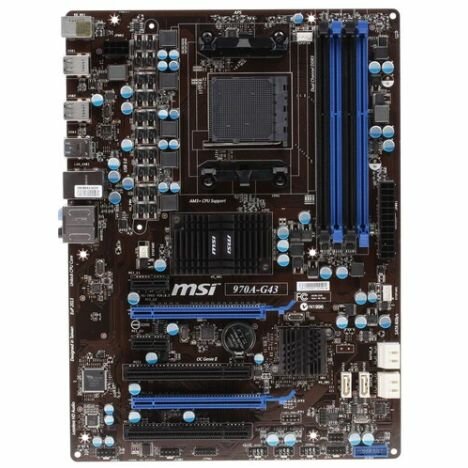 Материнская плата MSI 970A-G43 (970A-G43) - AM3+, AMD 970, 4xDDR3-1199 МГц, 2xPCI-Ex16, Standart-ATX