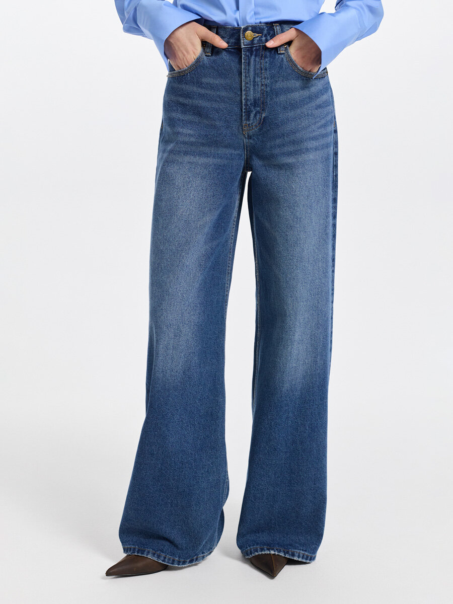 Джинсы широкие 