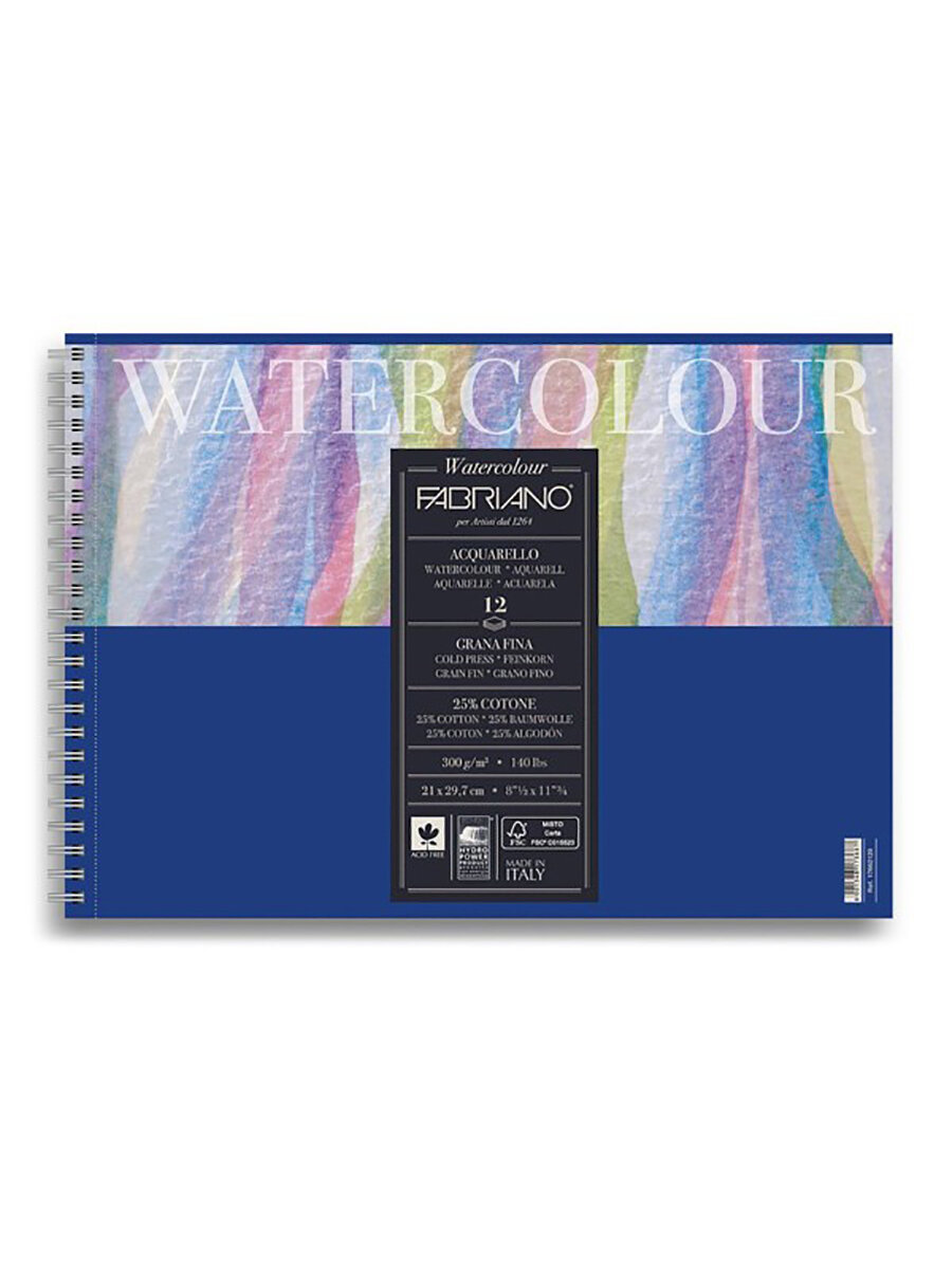Альбом для акварели FABRIANO Watercolour Studio, A4, 300г/м2