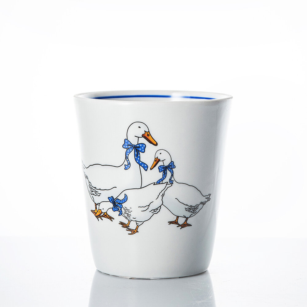 Набор фарфоровых кружек Добруш "Гуси" ф. Классик, 300 мл, 2 шт.