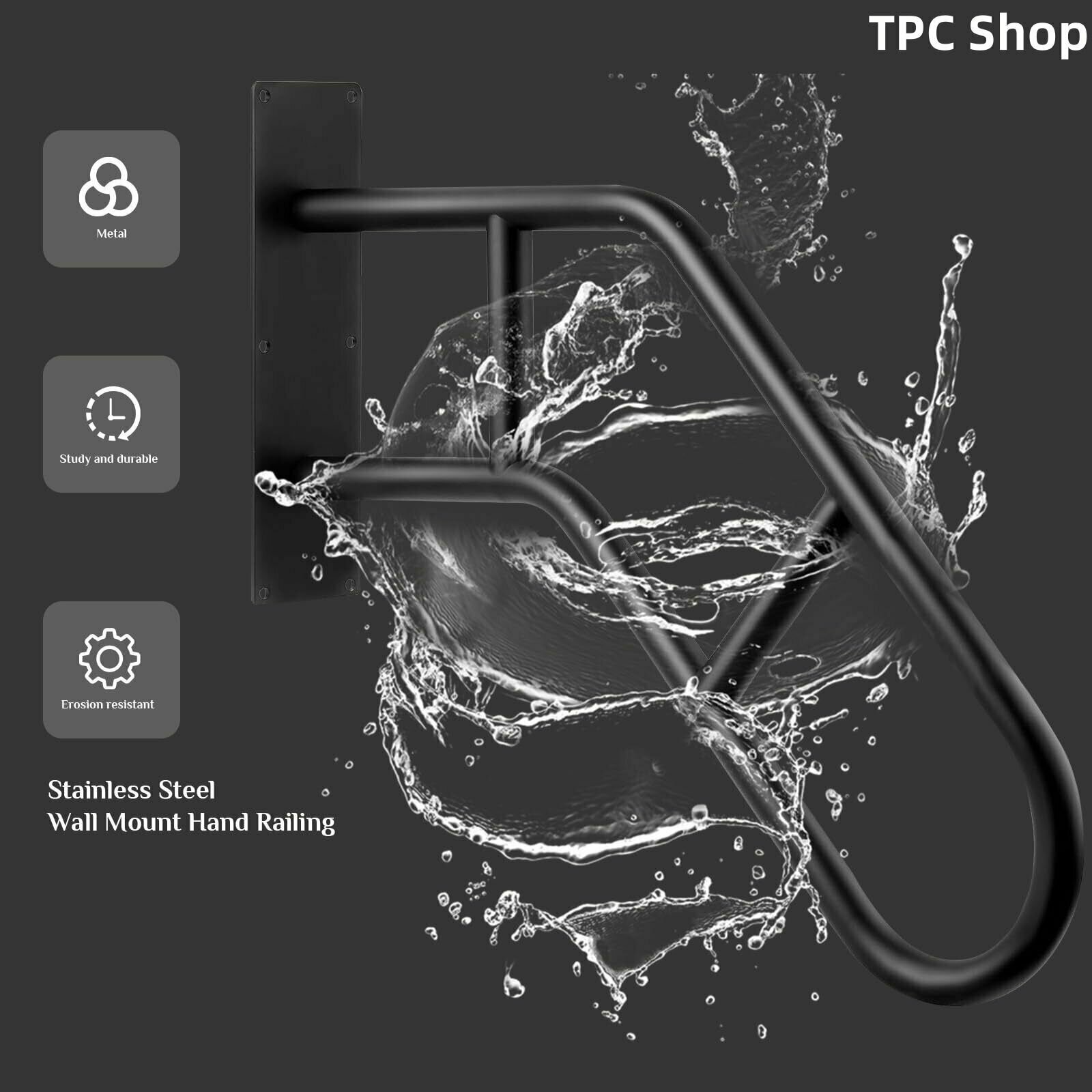 Перила металлические входные , черный , перила для безопасности пожилых