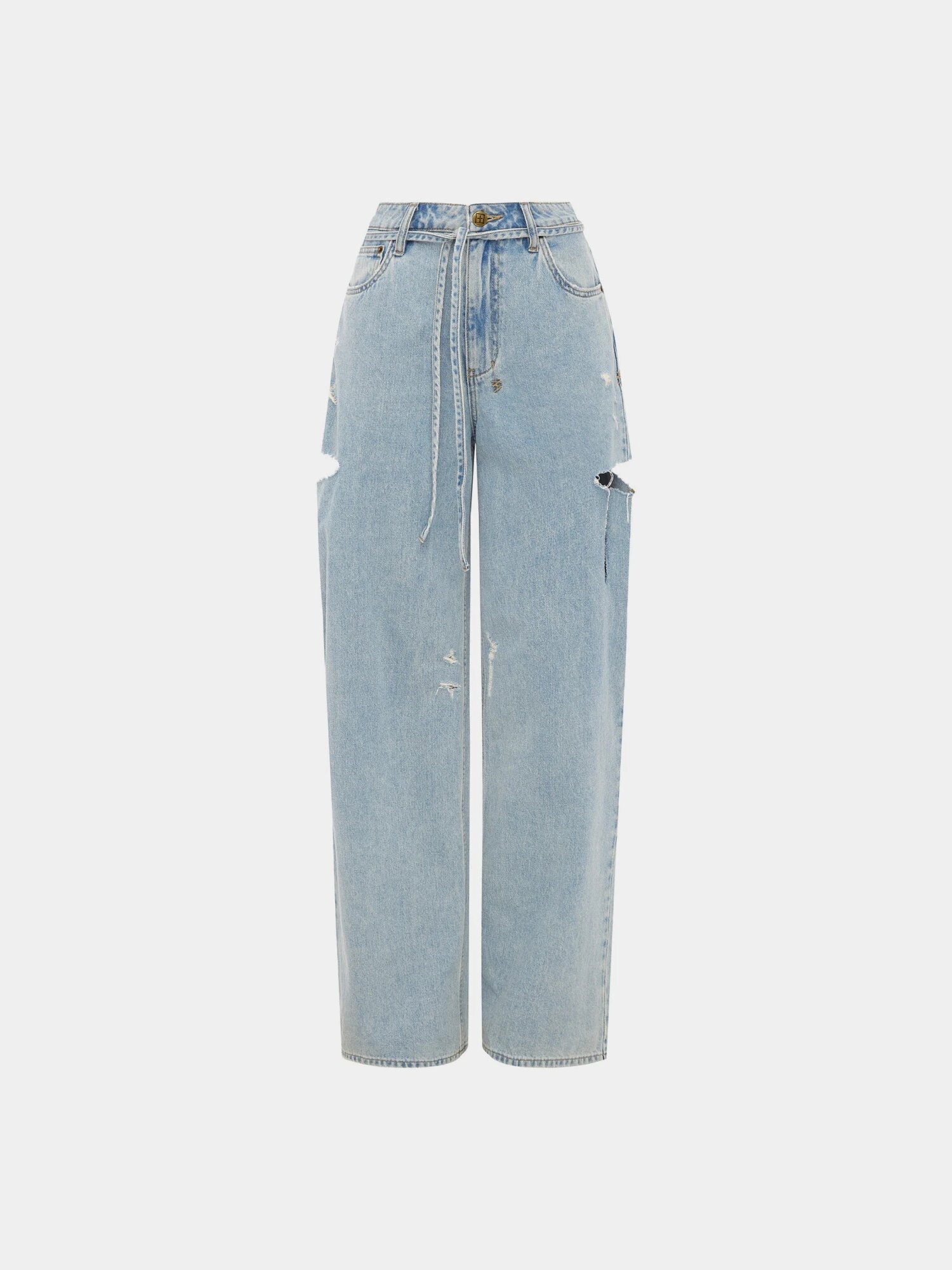 Джинсы багги Baggy Jean Rollin Kut Out 