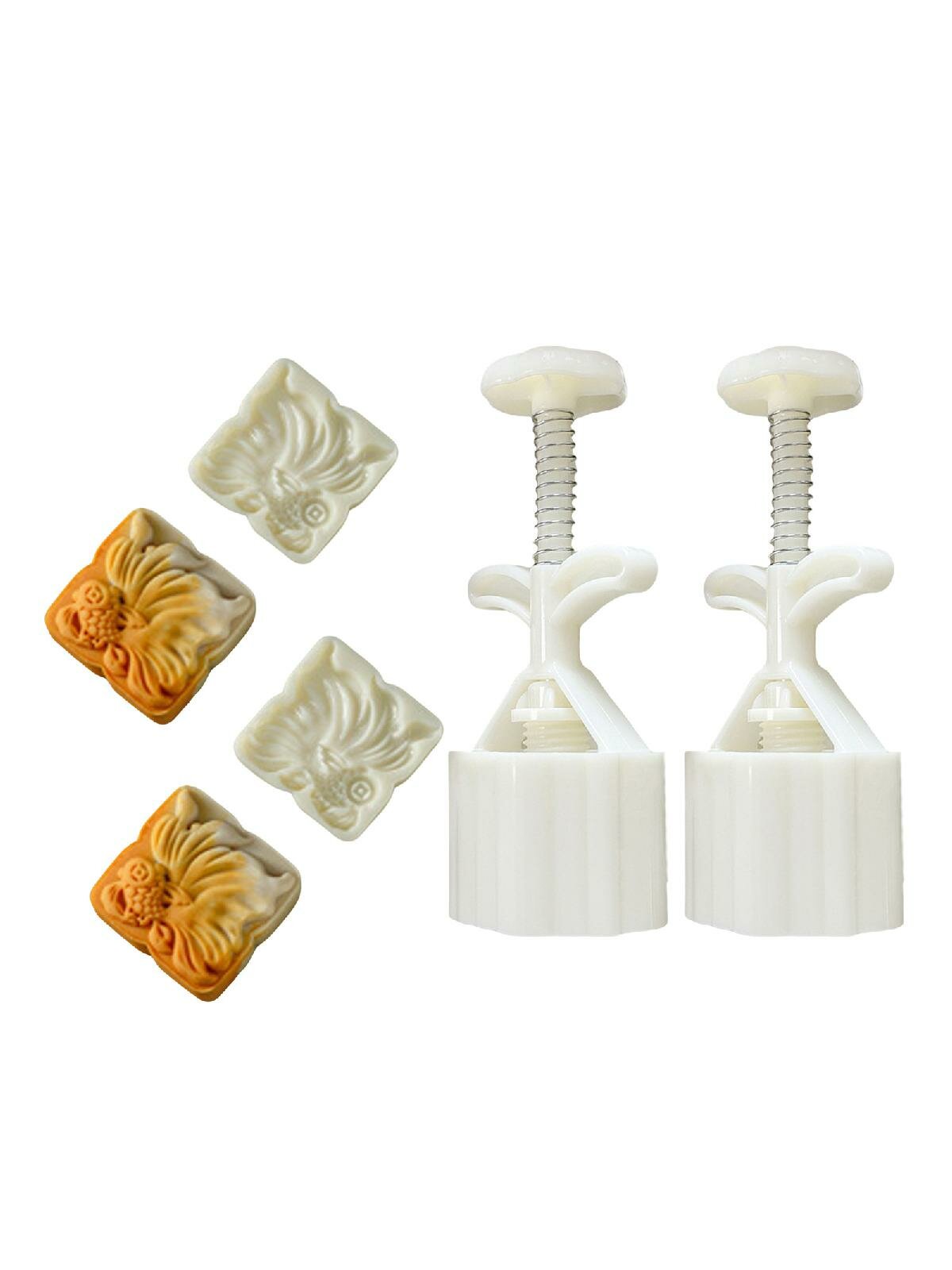 Традиционные формы для лунных пряников с узорами, инструмент для изготовления лунных пряников на праздник середины осени, ручной пресс для печенья и выпечки лунных пряников