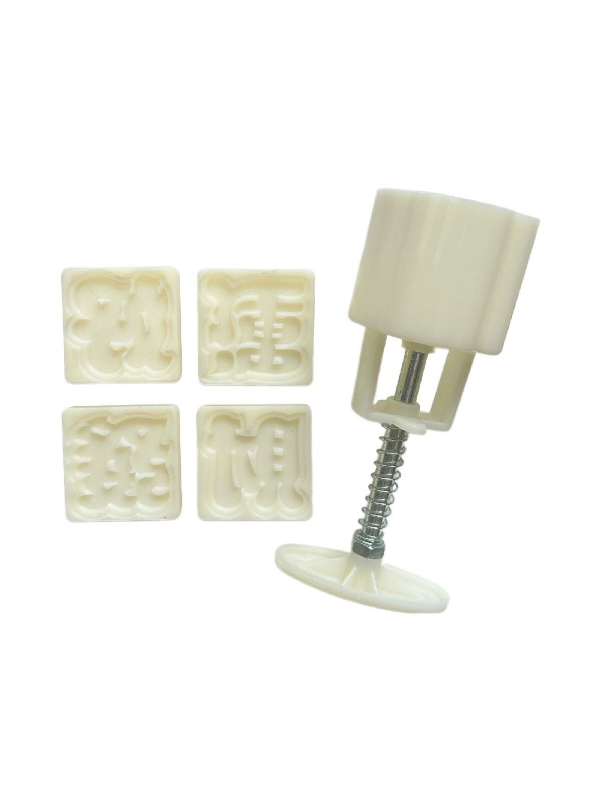 Многофункциональные формы для лунных пряников с 4 различными узорами, художественные штампы для сладостей, уникальные формы для создания пирожных с предсказаниями