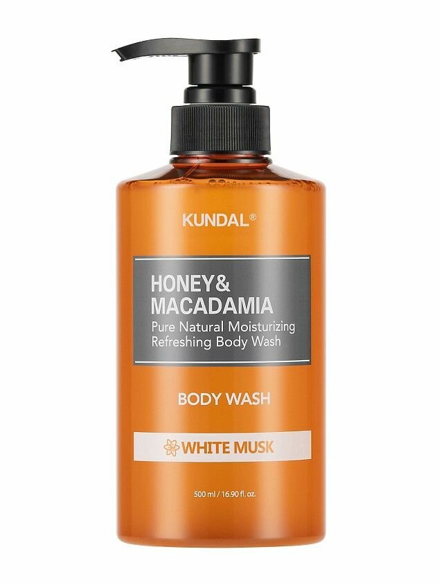 KUNDAL Гель для душа Honey & Macadamia Body Wash White Musk (500 мл)