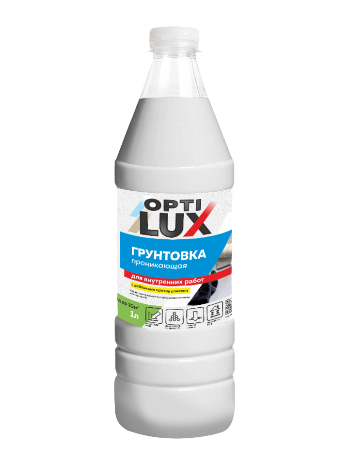 Грунтовка проникающая Optilux - 1 кг.