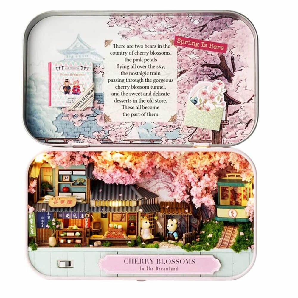 Румбокс в шкатулке Roompert "Прогулка по Токио" - Сборная Модель Дома, Интерьерный Конструктор DIY House