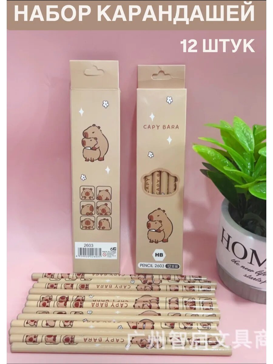 Набор простых карандашей 12 штук куроми