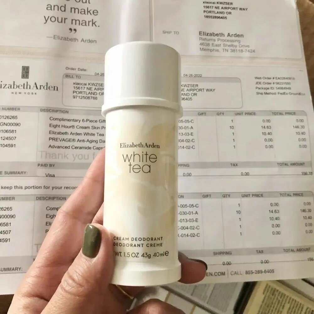 ELIZABETH ARDEN Крем-дезодорант с белым чаем 40 мл