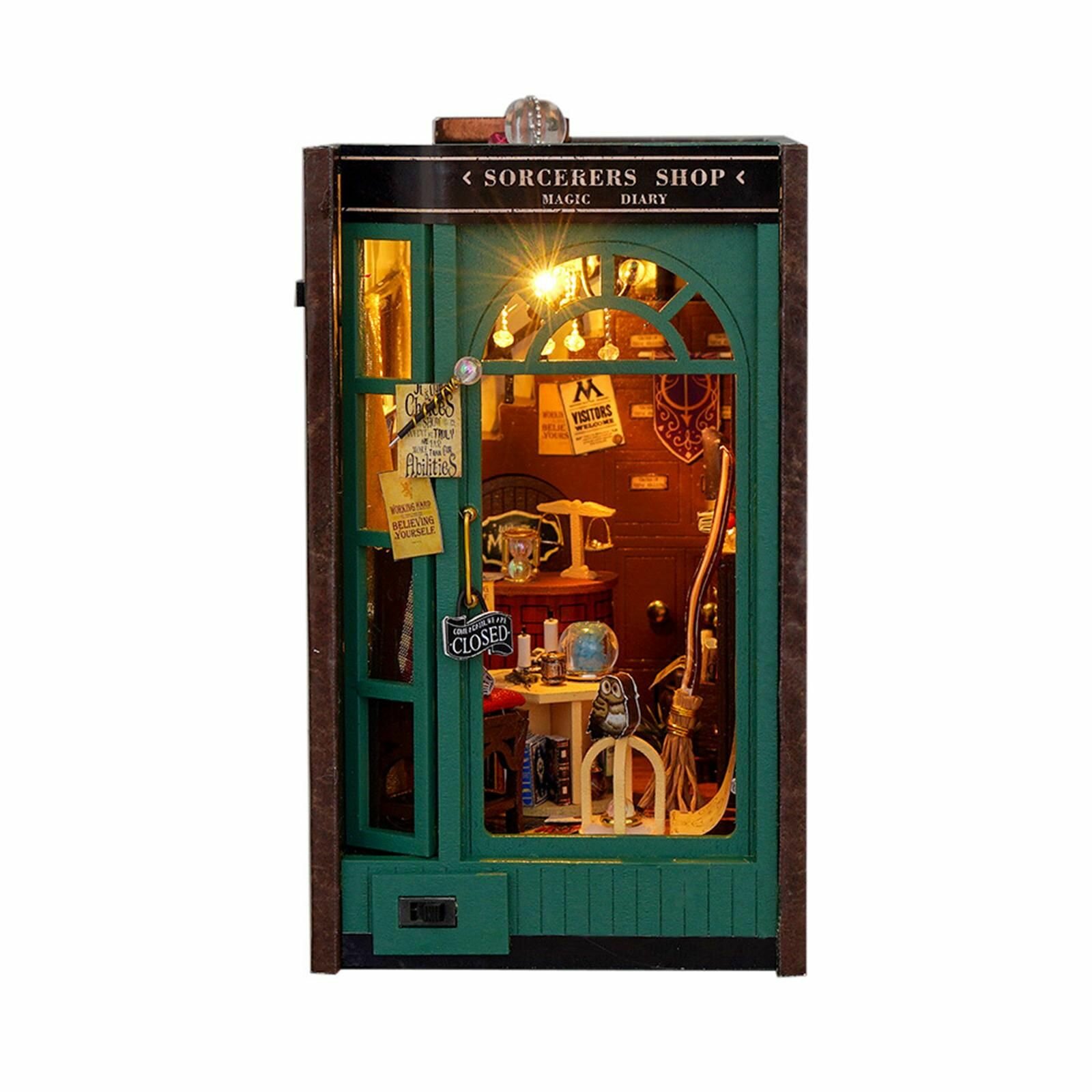 DIY Bookend наборы миниатюрные кукольные наборы 15x13.5x9cm