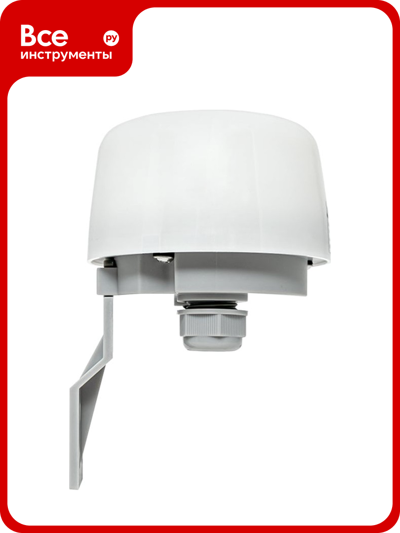 Фотореле EKF PS-5 15А 3300Вт IP66 PROxima fr-ps-5-15, пластиковый корпус, уличное исполнение, встроенный датчик