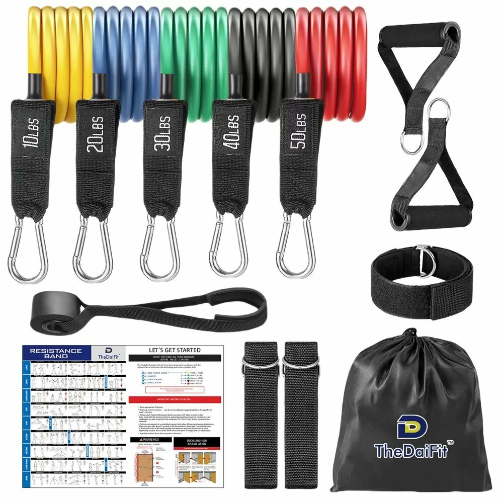 Набор эспандеров , 11 шт, 200 кг