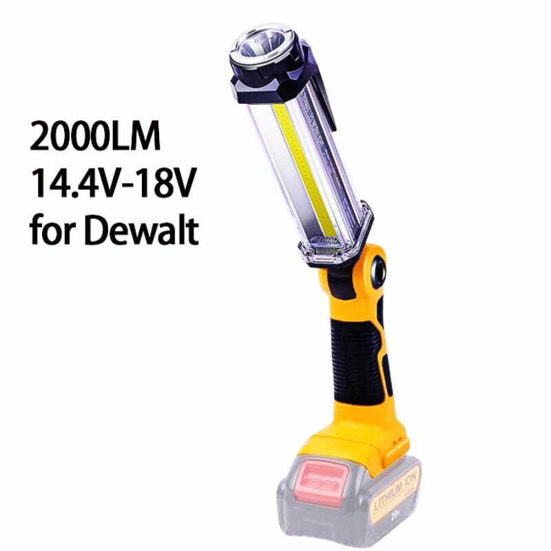Инструментальный фонарь 35W-2000LM подходит для литиевой батареи DeWalt 18V