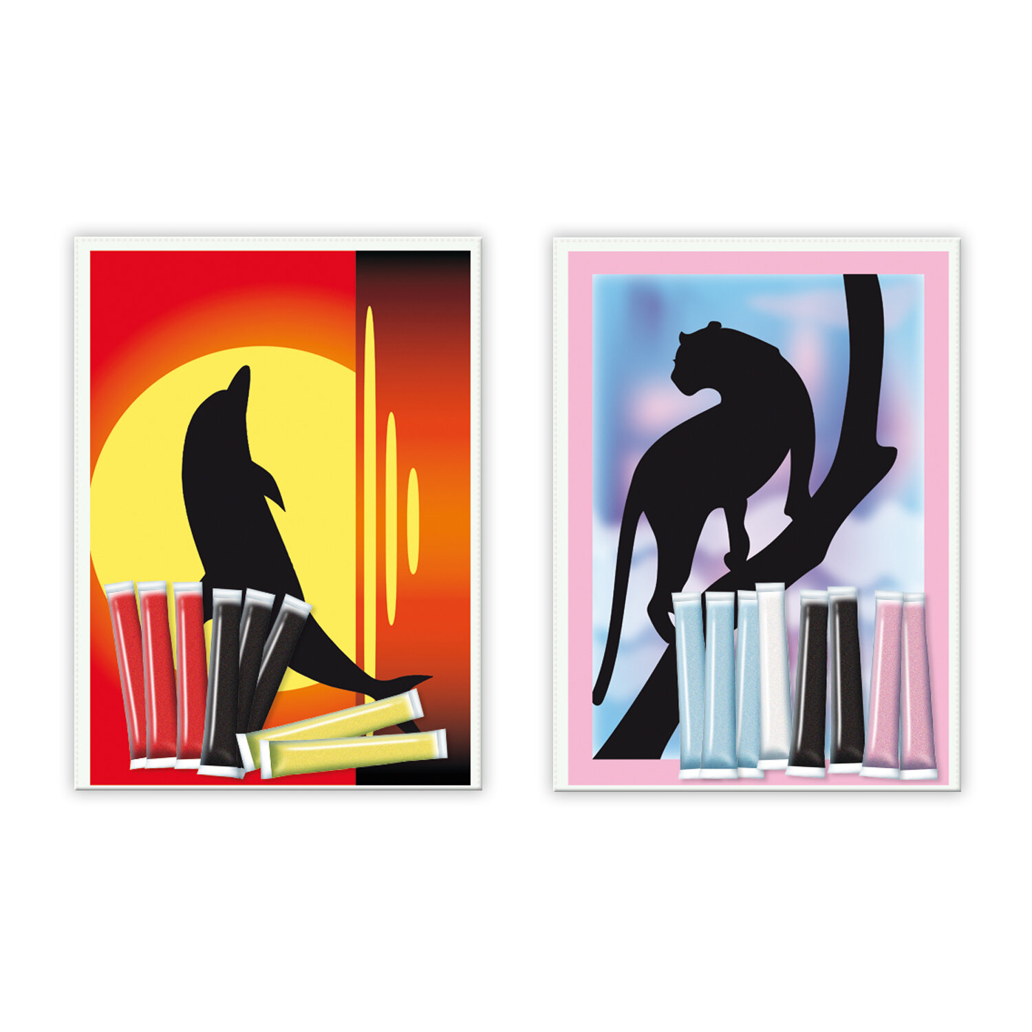 Картина из песка Hatber Раскрась песком