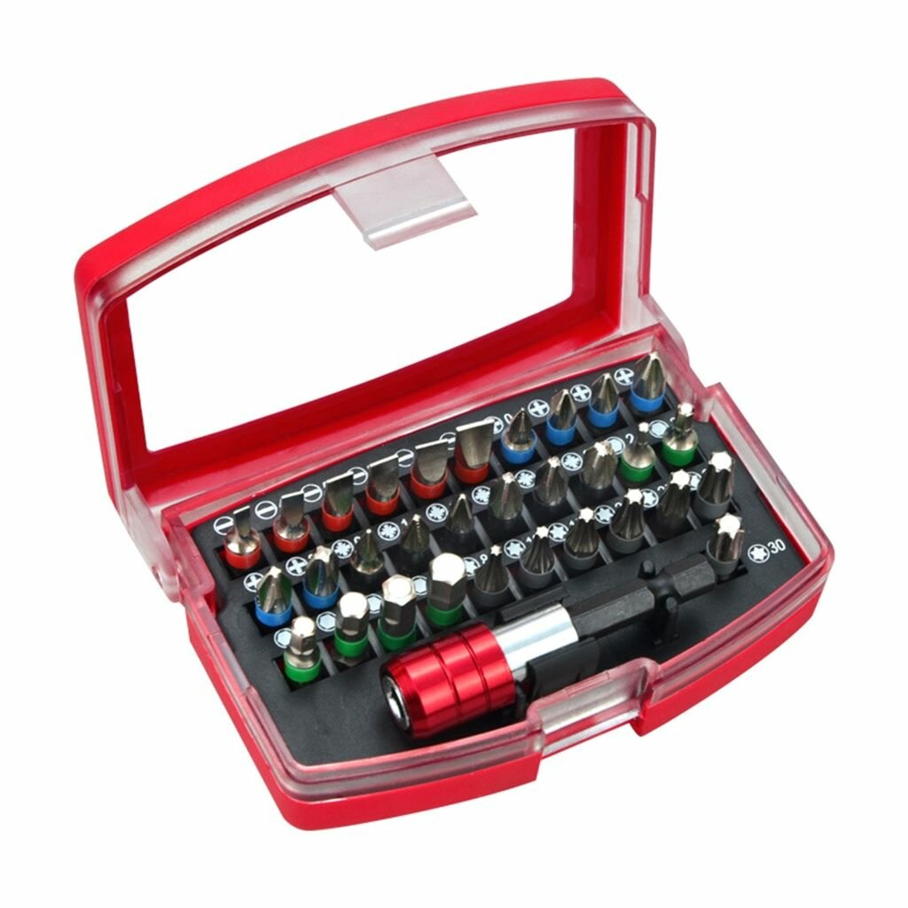 32 шт, удлинитель с магнитной отверткой, адаптер 1/4 дюйма, различные аксессуары для эффективных инструментов ремонта