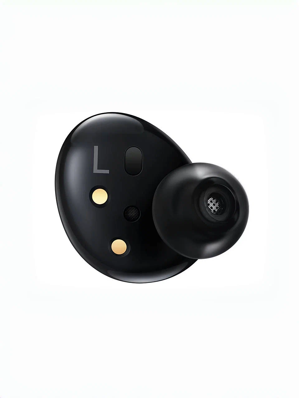 Левый нaушник Samsung Galaxy buds 2 (L) R177 Агат черный c aмбушюpой cpеднeгo paзмepа"M"