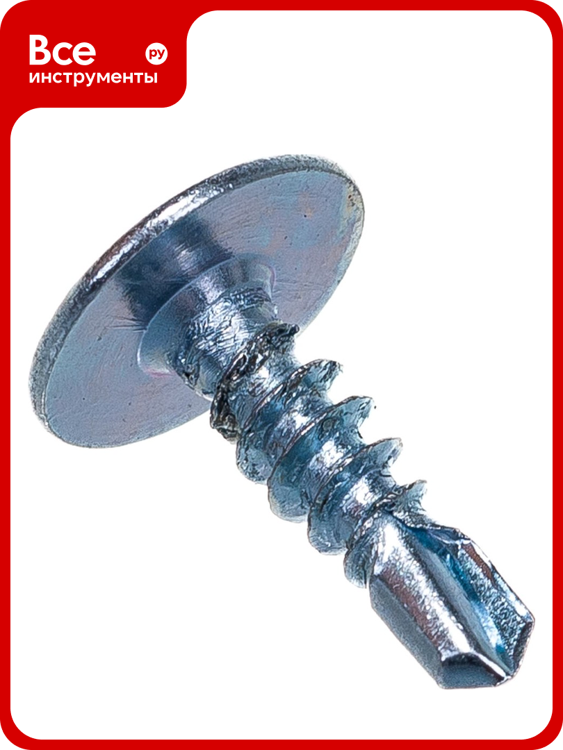 Саморез Tech-Krep ШСММ сверло 4,2х13 200 шт, коробка с окном 102148, 2 мм, предварительного сверления