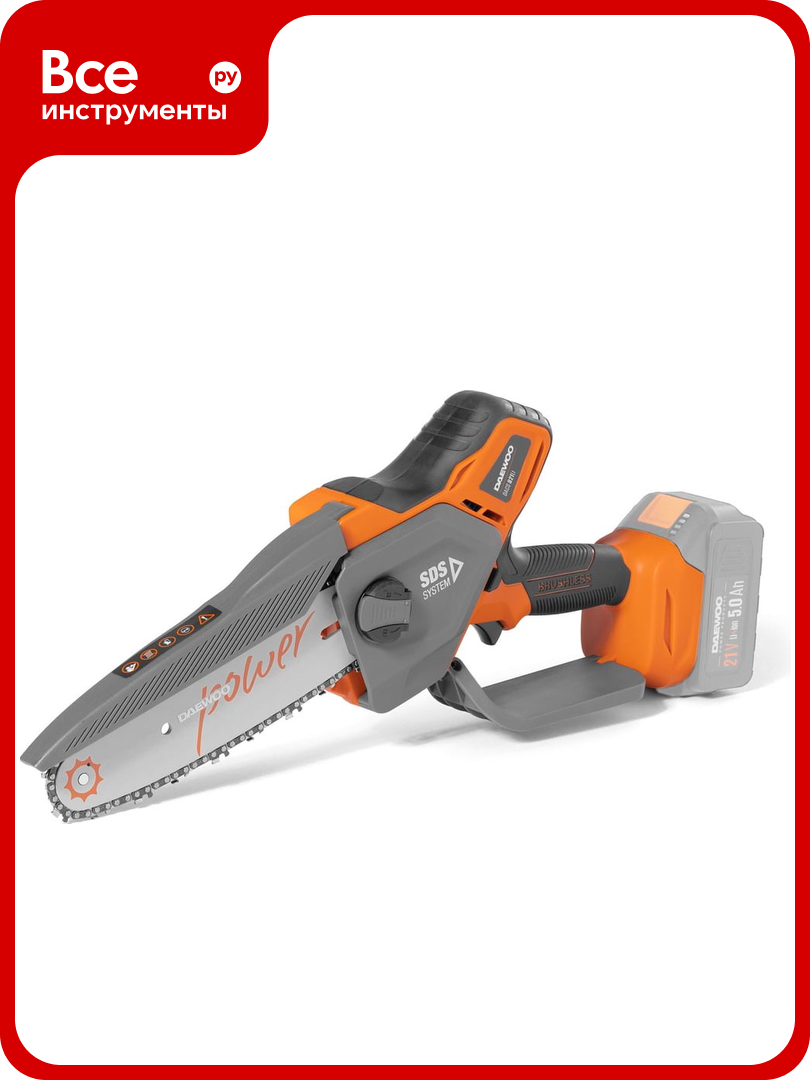 Пила аккумуляторная с бесщеточным двигателем DAEWOO DACS 821Li, 21 В, 12 м