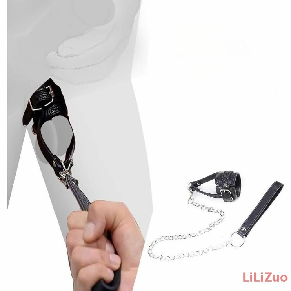 Аксессуар БДСМ: Веревочные секс-ограничения для связывания яичек для мужчин, Цепи для устройств сексуальной стимуляции
