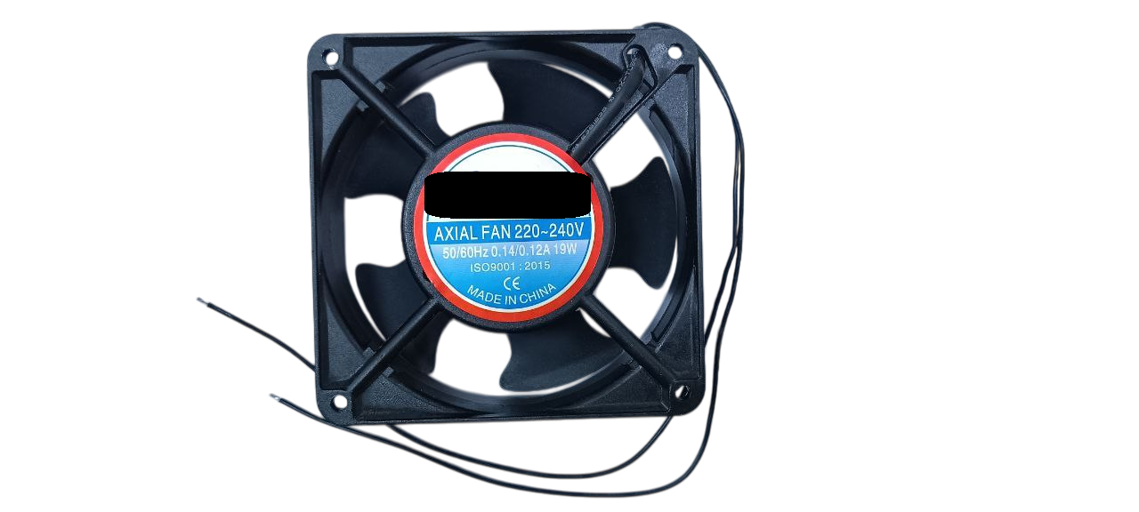 Вентилятор, осевой, скольжения, черный, 120 мм х 120мм х 38 мм