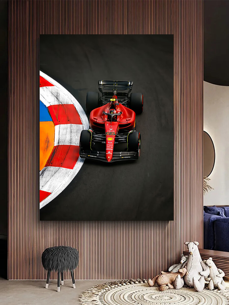 Картина на стену - "Болиды, Формула 1 / Formula 1" , 50х70 см.