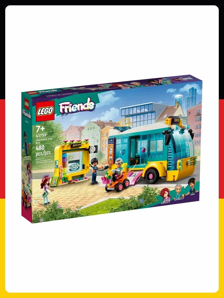 Конструктор LEGO 41759 Friends Городской автобус Хартлейк-Сити