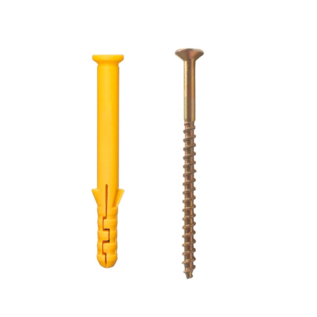 Набор дюбелей и винтов для стен, 100 шт, саморезы, анкерные болты расширительных труб, набор тяжелых деревянных болтов