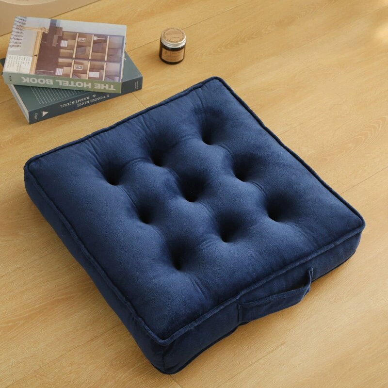 Подушка-футон "Татами", для стула, плюшевая, квадратная, 40 см x 40см