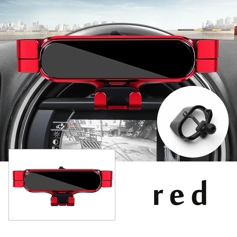 Держатель для телефона для автомобиля, регулируемый, для бмв MINI, медный, долговечный, F60, F56, One F54, F55, red