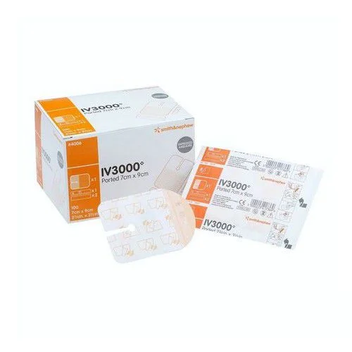 Smith+Nephew IV 3000 Повязка пленочная влагозащитная для фиксации катетеров 7 х 9 см