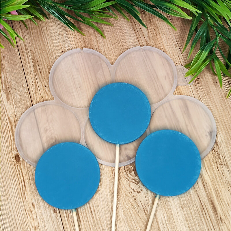 Силиконовая форма для леденцов Brilliant Mold. Молд Круги 6 см