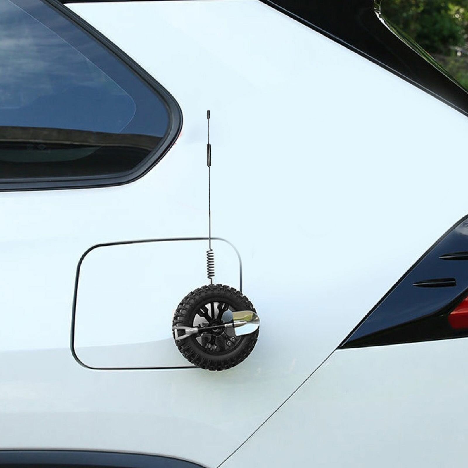 Декоративное маленькое запасное колесо, комплект металлической лопаты, декор заднего багажника, универсальный для автомобилей, внедорожных пикапов