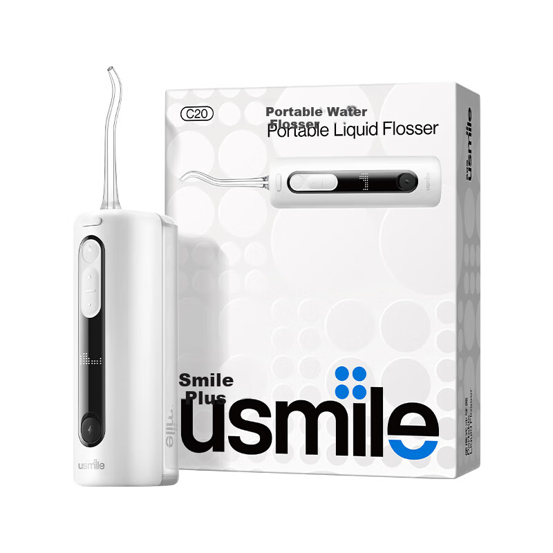 Ирригатор Usmile Smile Plus Water Flosser C20 с насадками, цвет Snow White