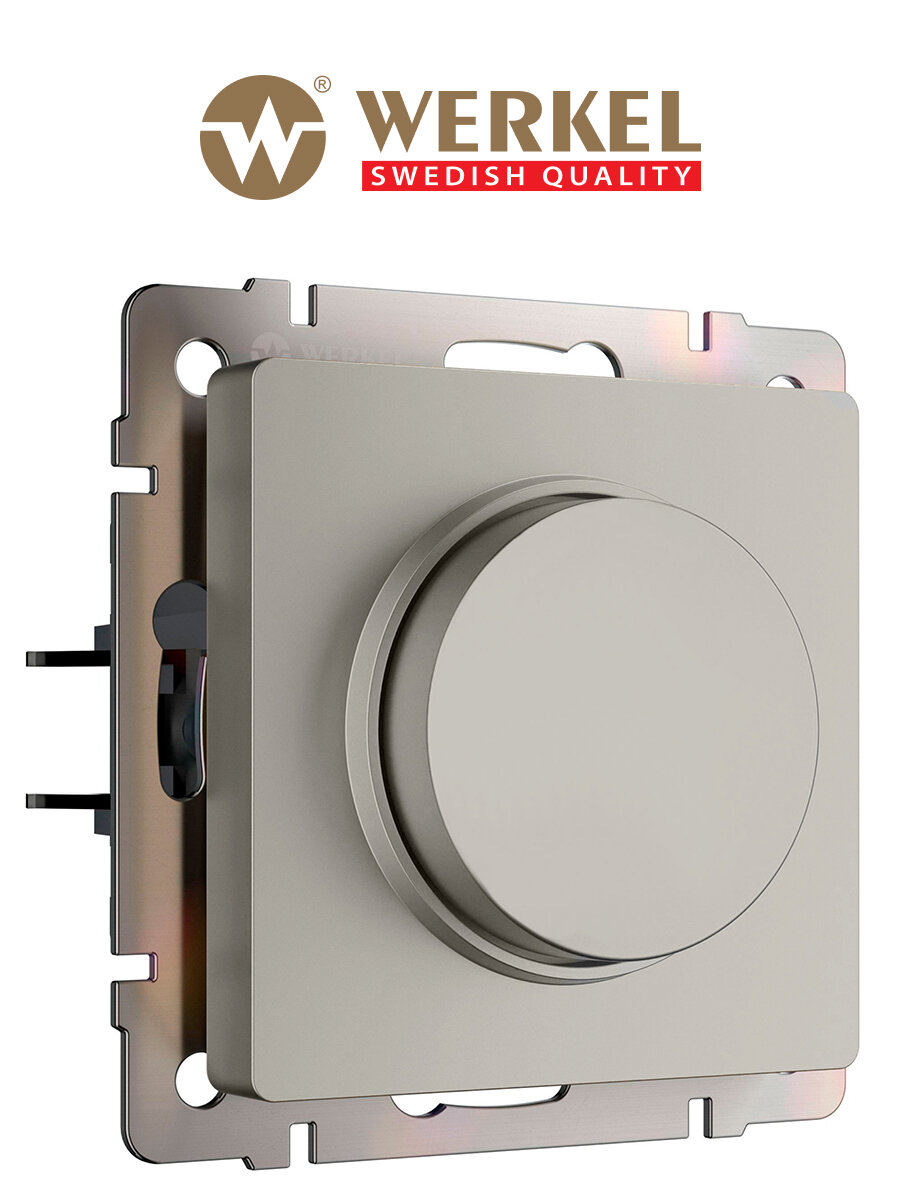 Диммер встраиваемый Werkel W1242004, 600 Вт/LED 200 Вт, дымчатый, IP20